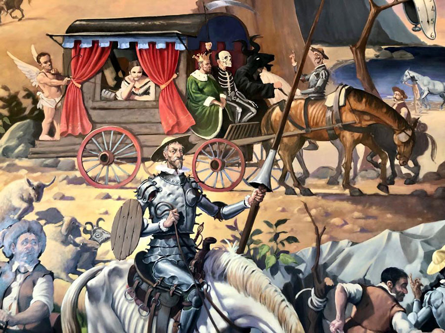 Painel El Quijote – pintado pelo artista Cláudio Canato - fotografia de ...