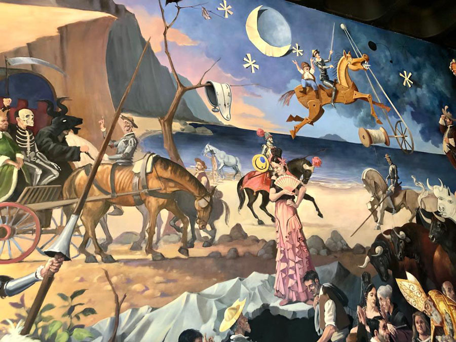 Painel El Quijote – pintado pelo artista Cláudio Canato - fotografia de ...