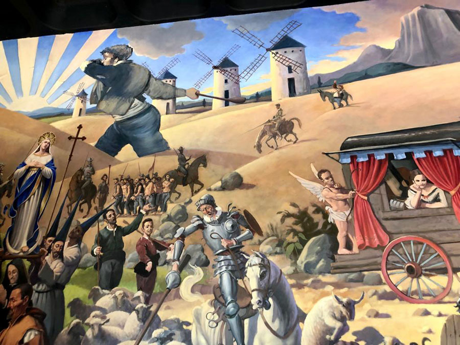 Painel El Quijote – pintado pelo artista Cláudio Canato - fotografia de ...