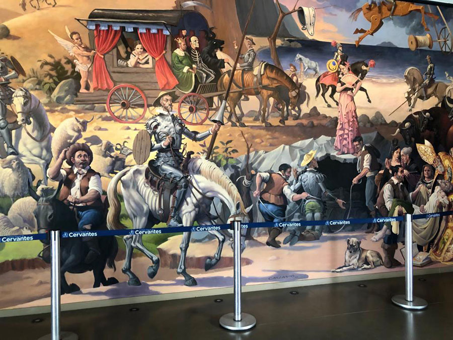 Painel El Quijote – pintado pelo artista Cláudio Canato - fotografia de ...