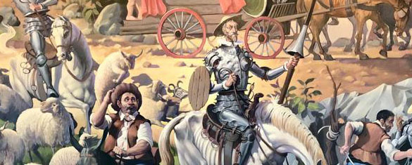 Painel El Quijote – pintado pelo artista Cláudio Canato - fotografia de ...